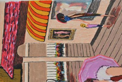 Ramon DILLEY - Les planches de Deauville - Lithographie signée au ...