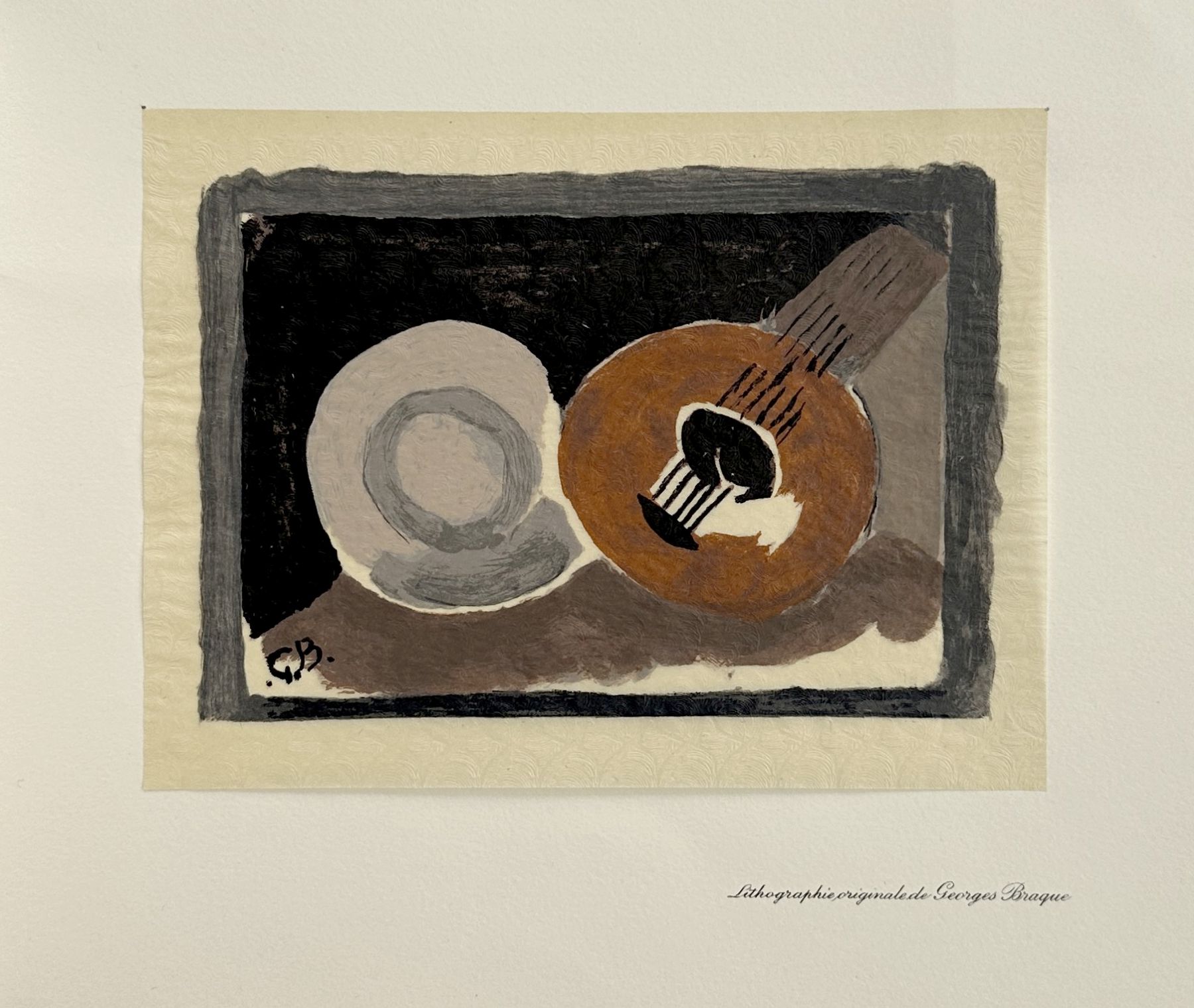 Georges BRAQUE - Stillleben mit Gitarre, 1962 - Originallithographie ...