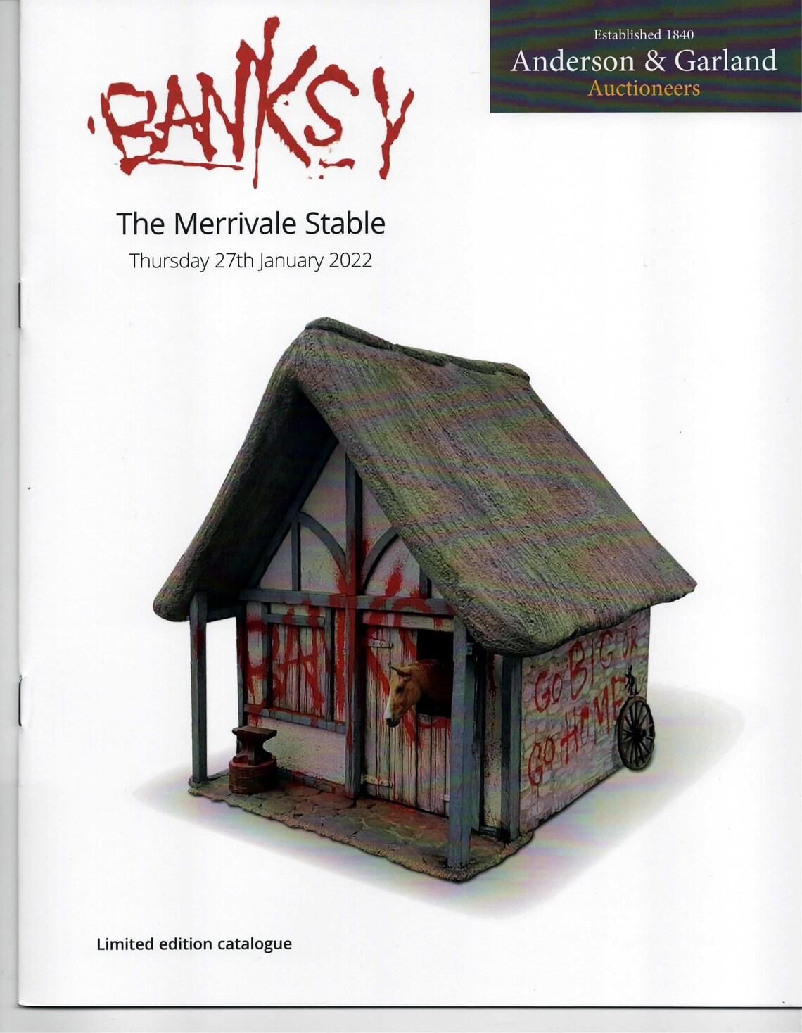Banksy _ The merrivale Stable _ 2022 _ catalogue limité & numéroté à la ...