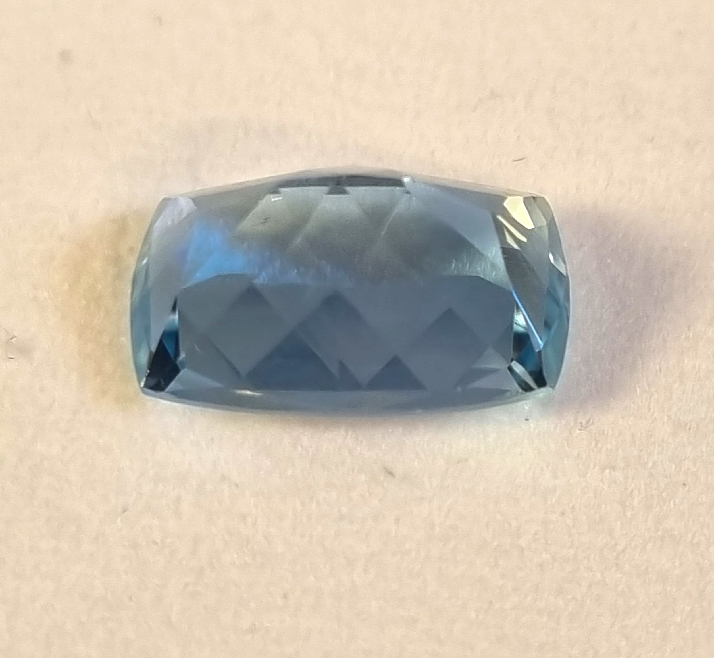 Aigue marine coussin naturelle 4.23ct - Bijoux et montres - Plazzart