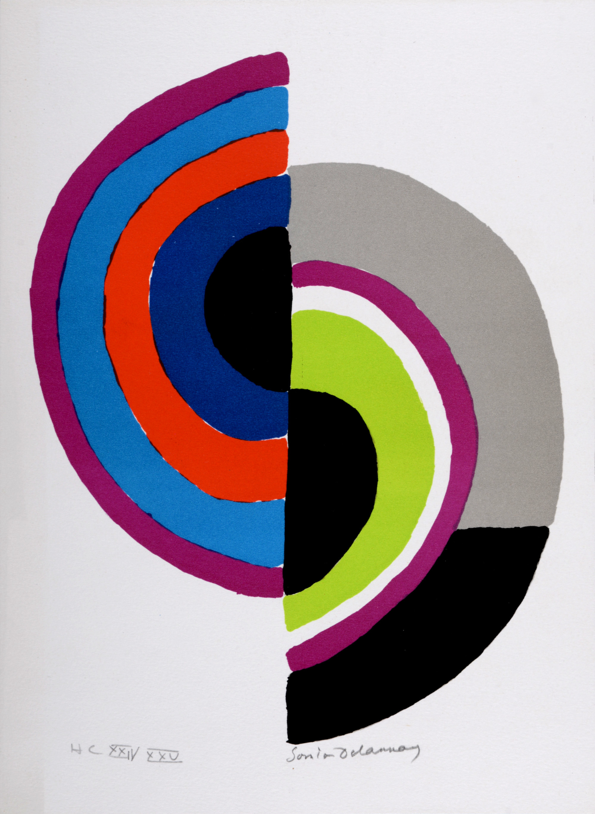 Sonia DELAUNAY - Petite Composition, 1972 - Original lithograph in ...