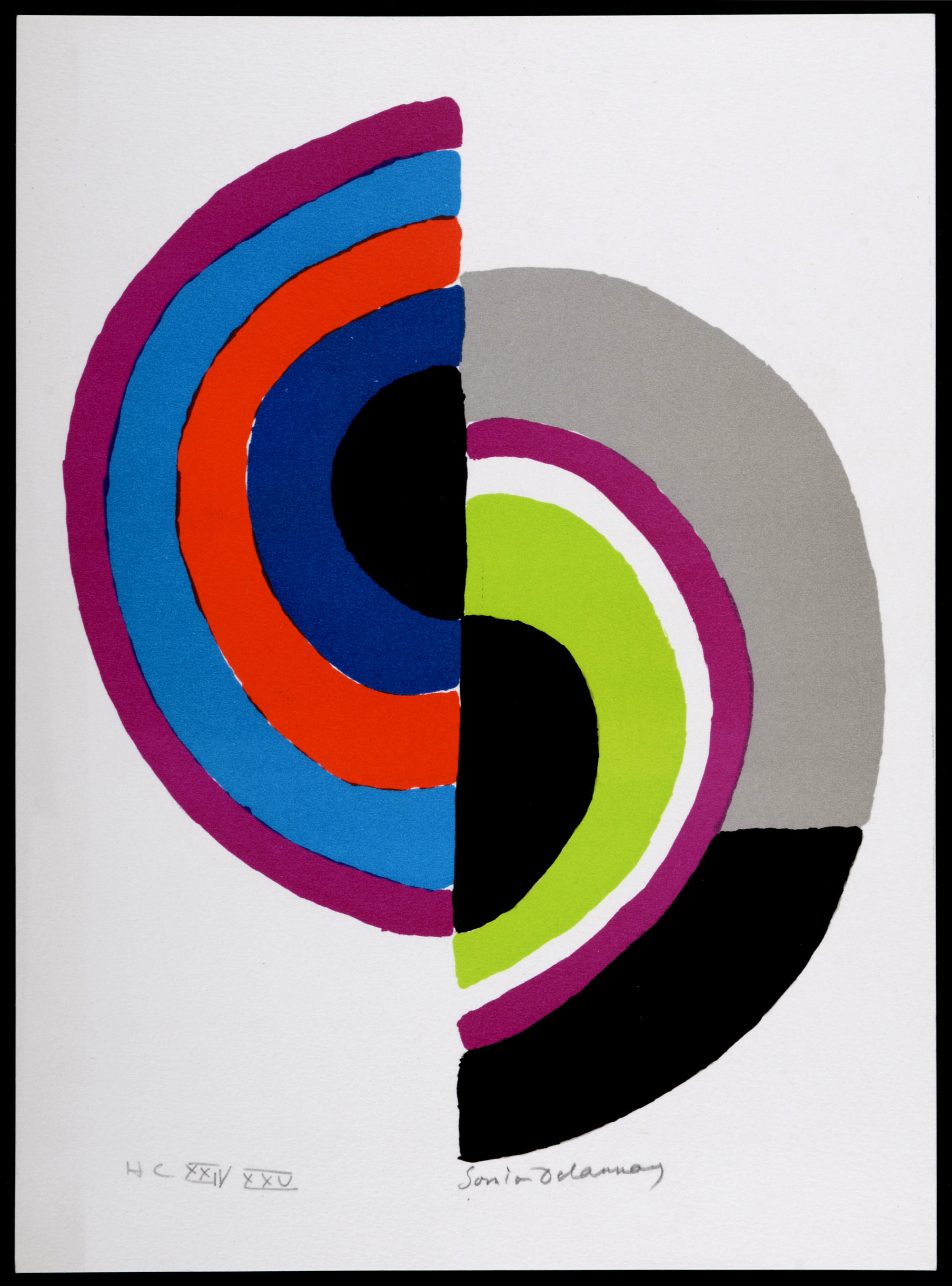 Sonia DELAUNAY - Petite Composition, 1972 - Original lithograph in ...