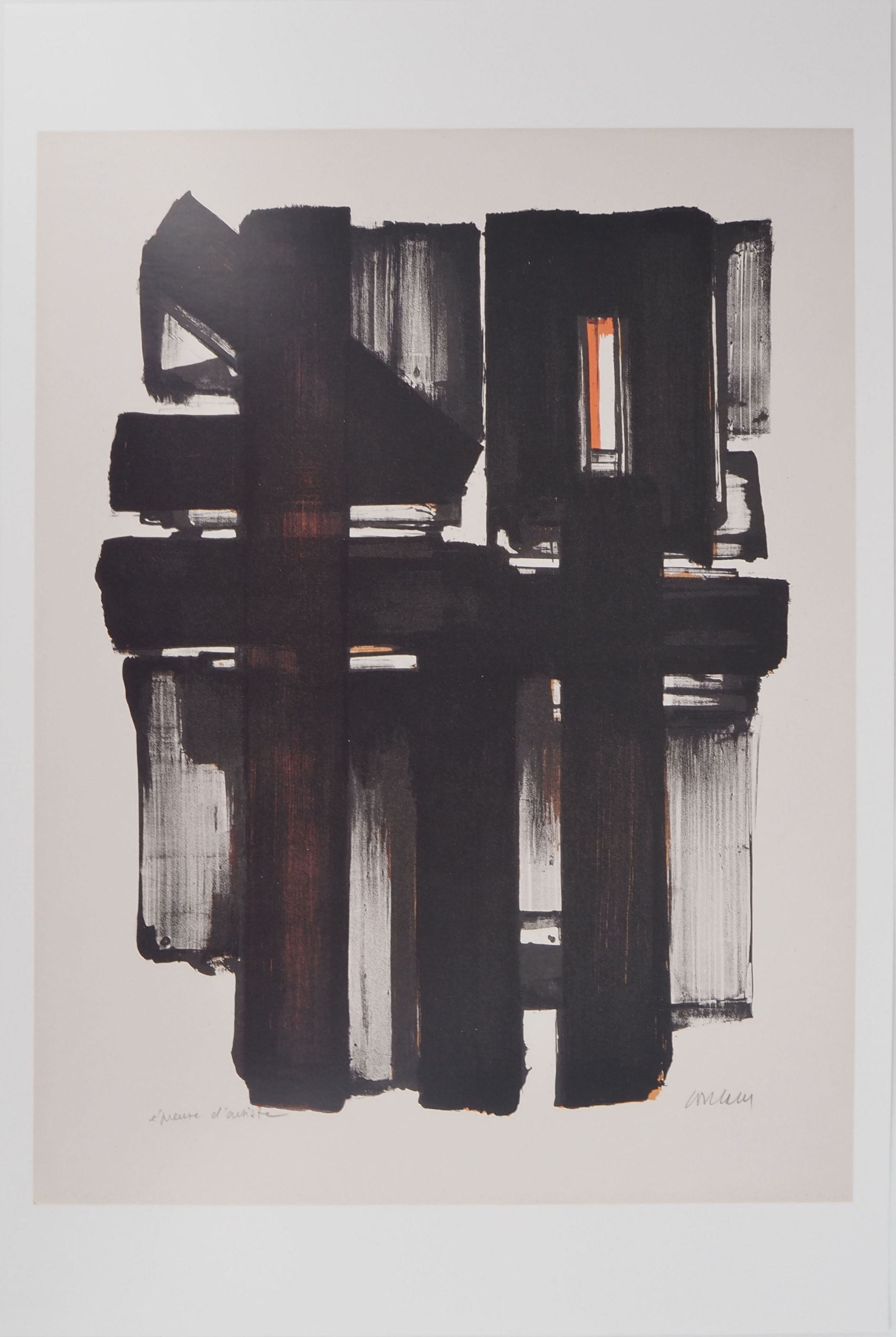 Pierre SOULAGES (d'après) - Lithographie 2 - Affiche originale Musée ...