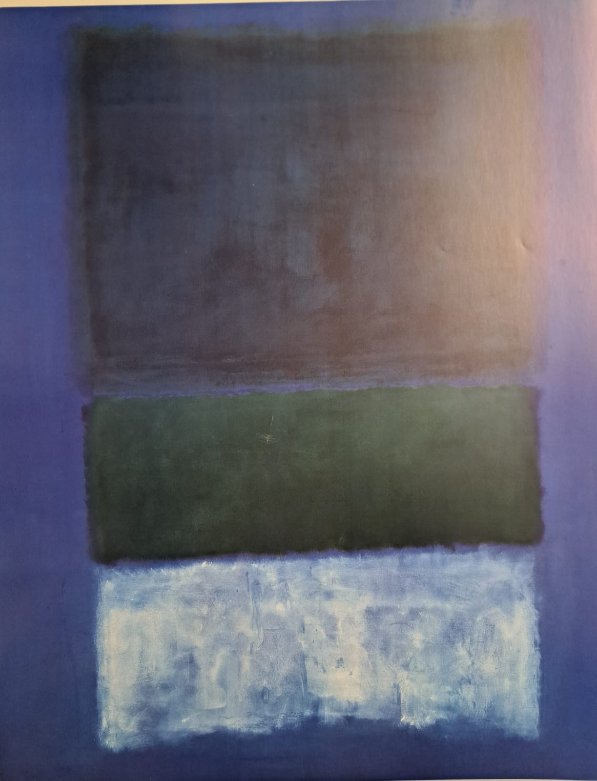 Mark Rothko, White and Greens in Blue poster, 1998 - Art Moderne - Plazzart
