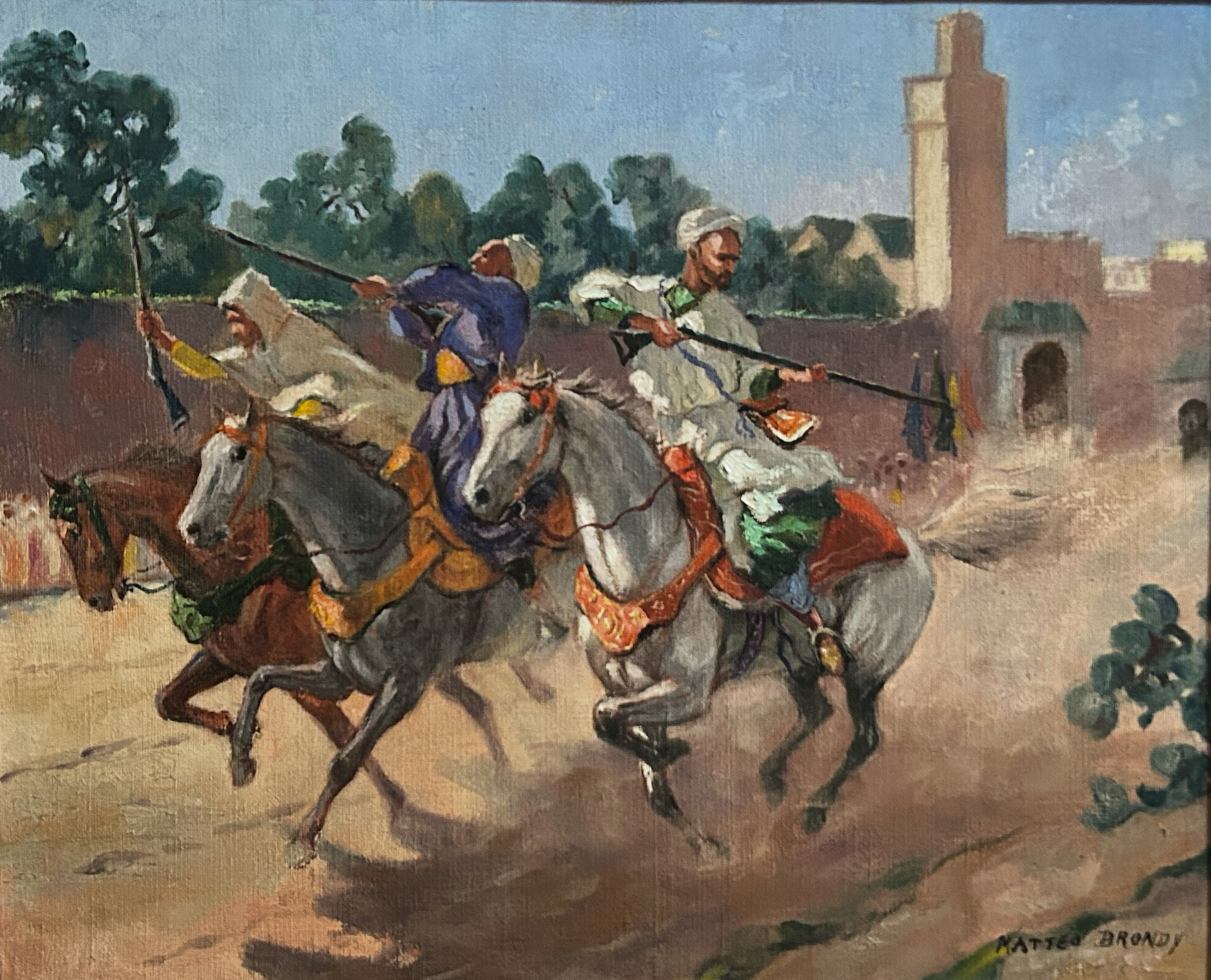 Mattéo BRONDY - Fantasia - Huile sur toile - Art Moderne - Plazzart