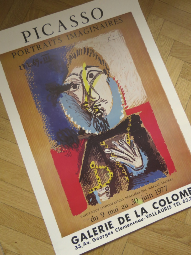 Pablo Picasso - Original exhibition poster - Galerie de la colombe ...