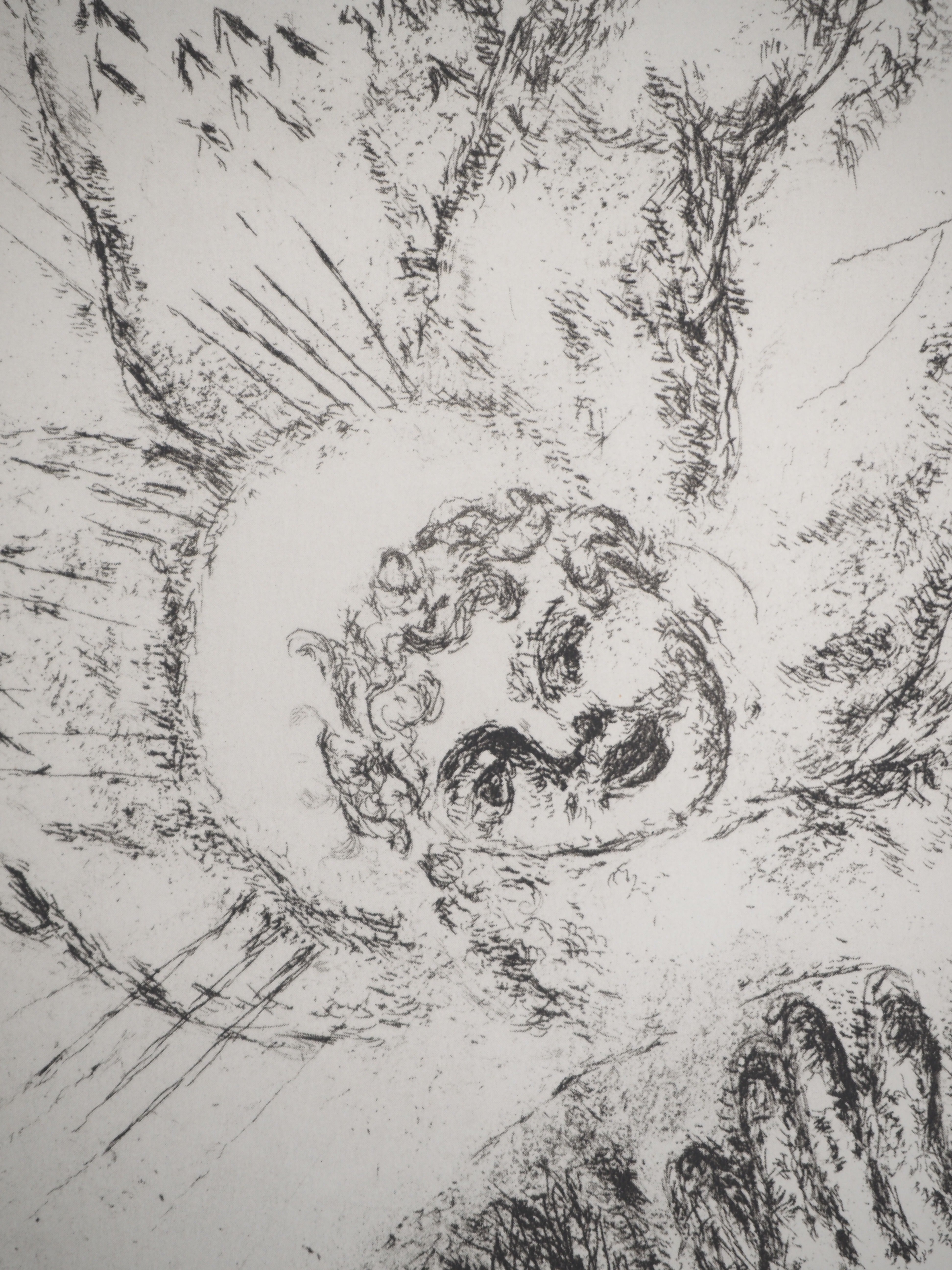 Marc CHAGALL: Isaiah under divine inspiration, original signed ...