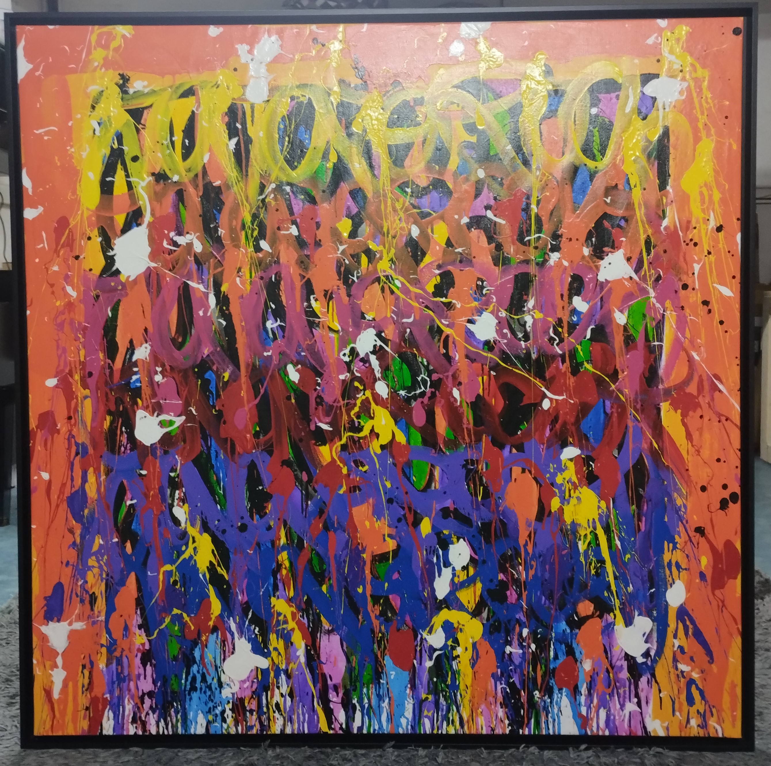 Jonone - Section 8 - 2024 - Acrylique sur toile - Street Art - Plazzart