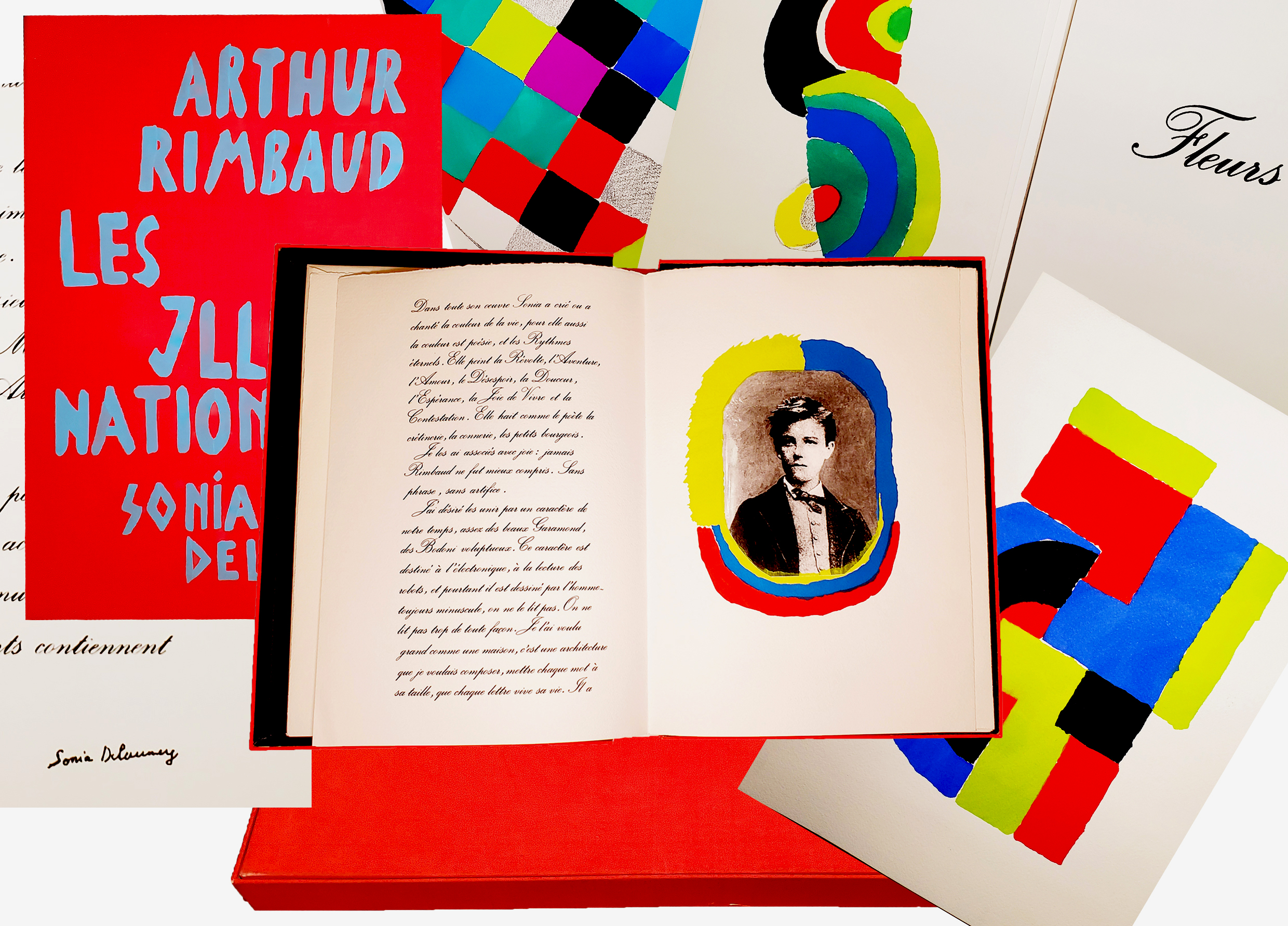 Sonia Delaunay, Les Illuminations, In-folio 13 stencils, signed, 1973 - Post War & Modern Art ...