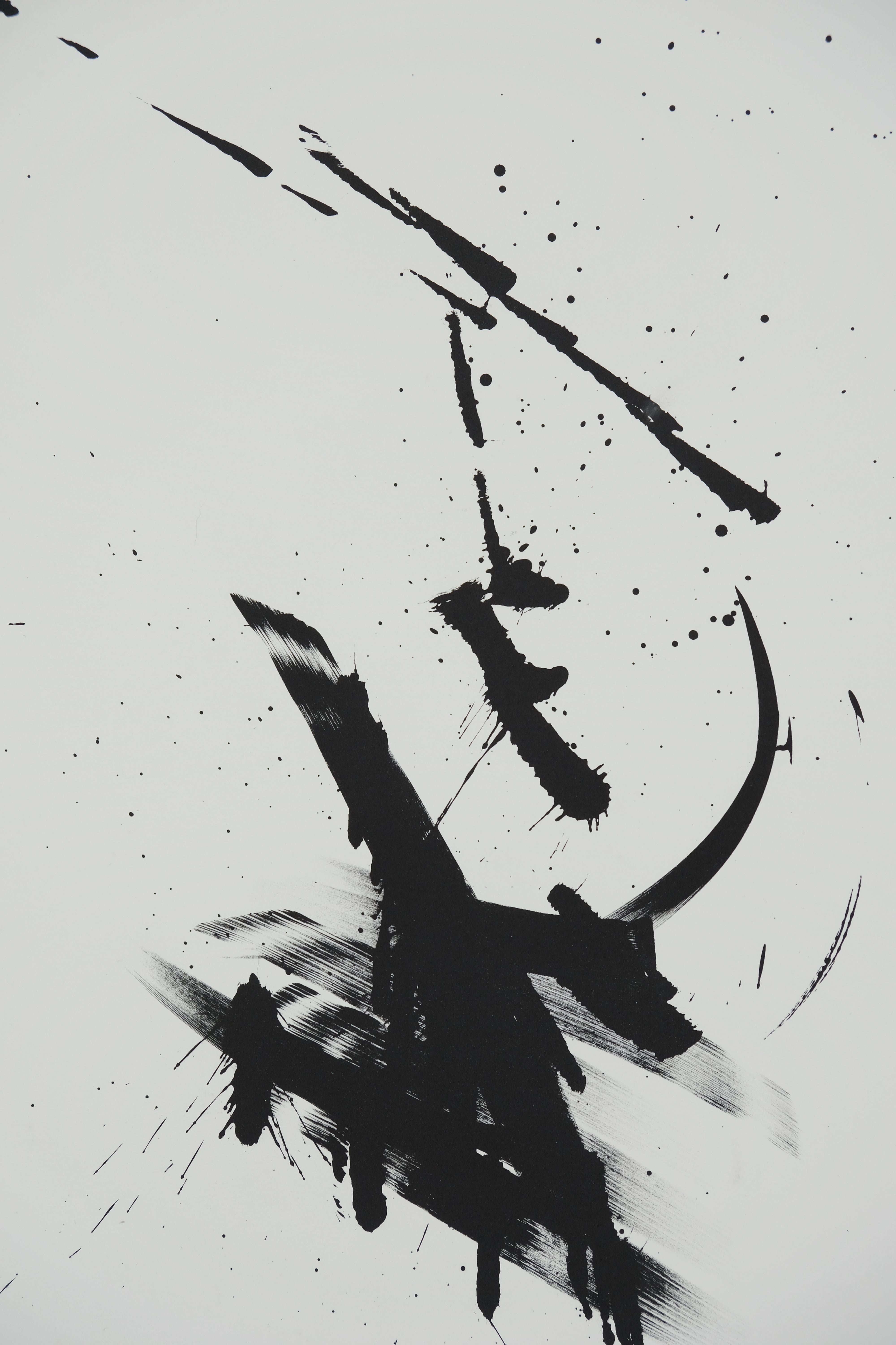 Jean MIOTTE : Composition abstraite - Lithographie originale signée BAT ...