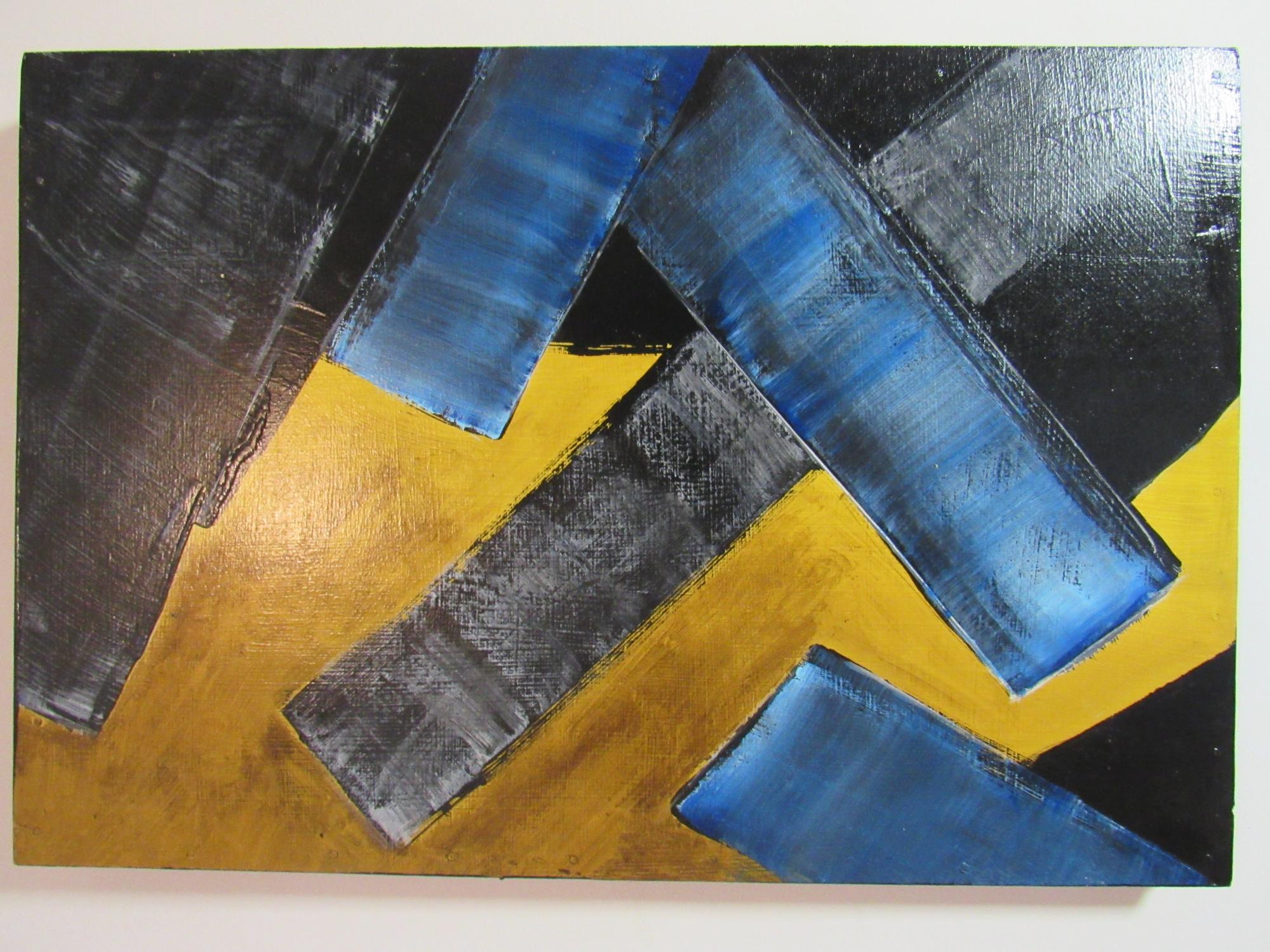 Jean-Jacques Marie "Composition abstraite n°481" Acrylique sur panneau ...