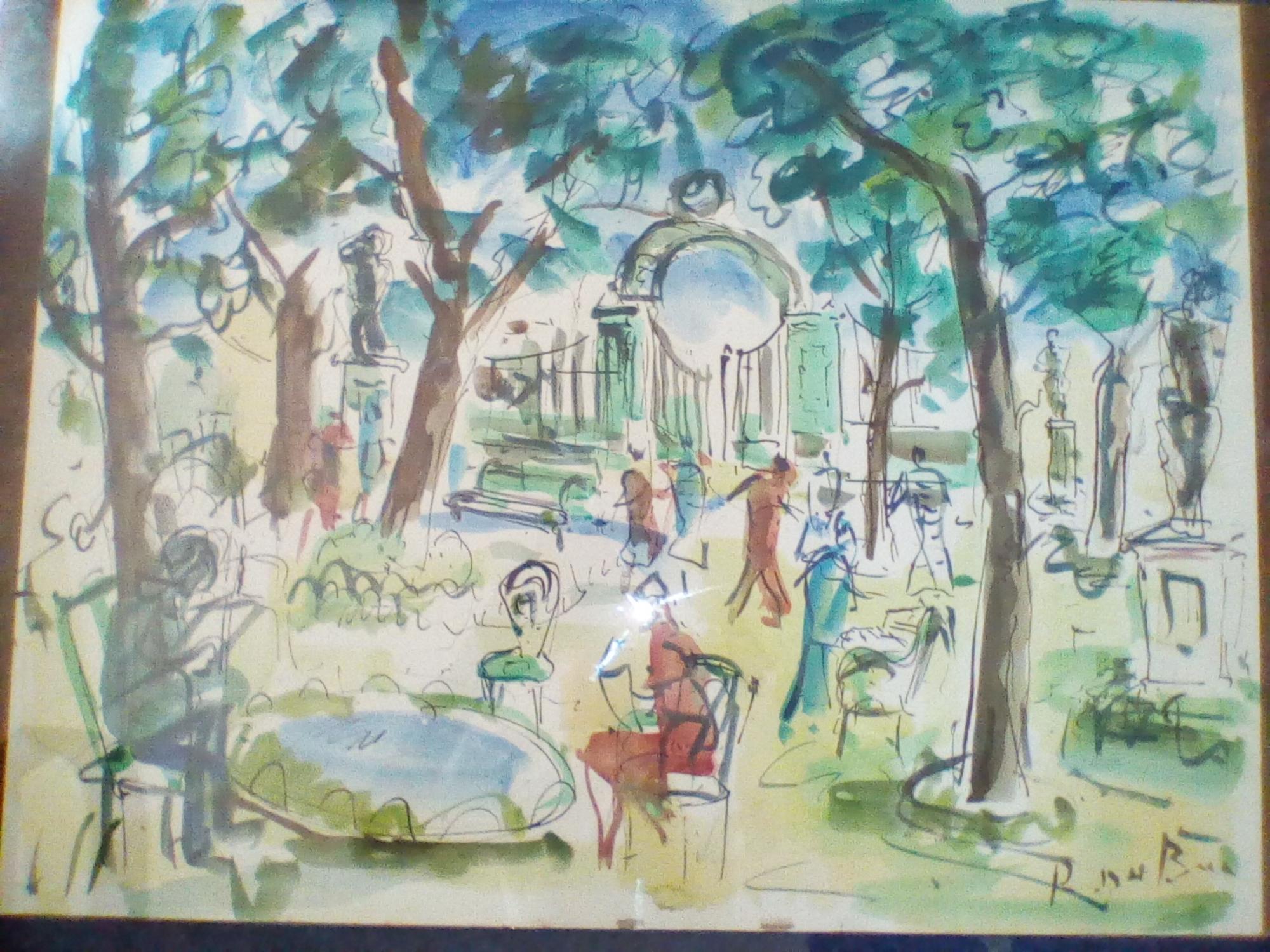 Roland Dubuc "Aquarelle" - Art Moderne - Plazzart