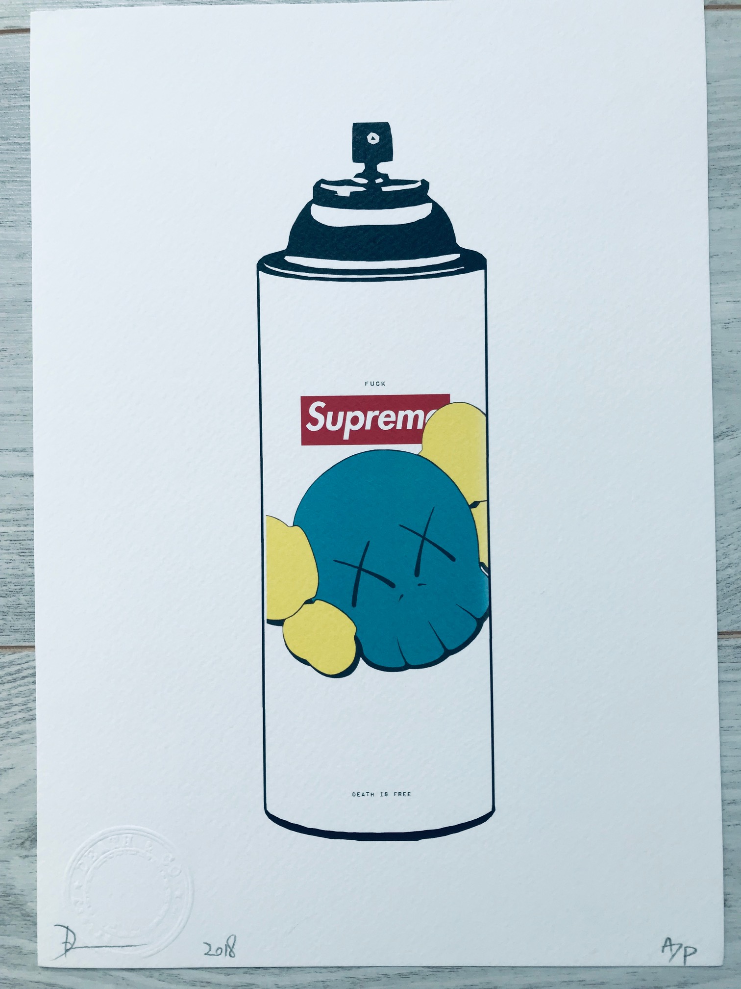 SUPREME Spray" par Death NYC - Street Art - Plazzart