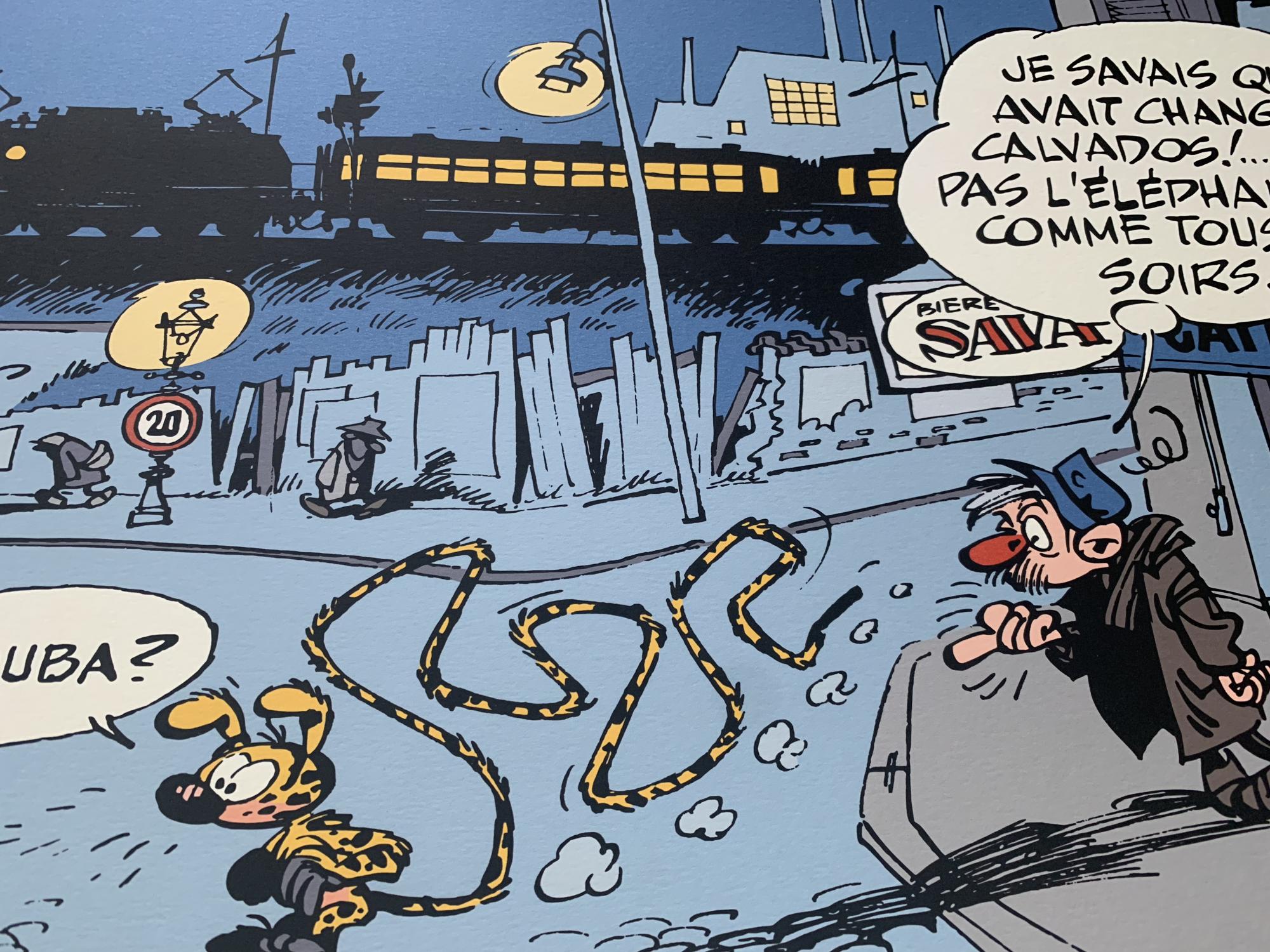 André Franquin "Le marsupilami" Sérigraphie sur papier signée - Bandes ...