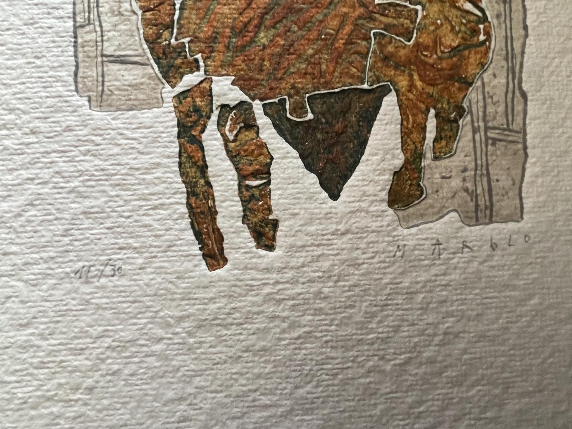 Marblo - Cavalier - Original etching signed in pencil - Post War ...