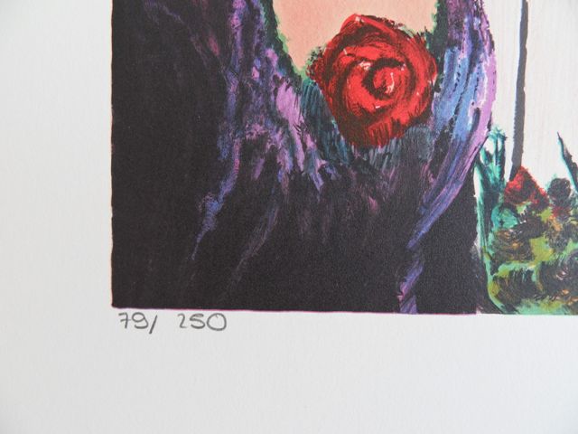Ramon DILLEY - Elégante au Chapeau - Original signed lithograph - Post ...