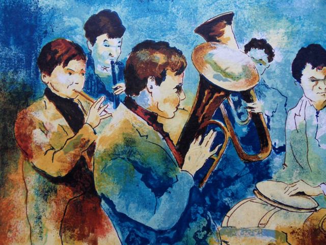 Victor VIKO - The orchestra - Hand signed lithograph - Contemporary Art ...